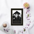 Graduation Announcement Gold Foil Pressed Border | Zazzle