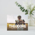 Graduation announcement one photo athlete postcard | Zazzle