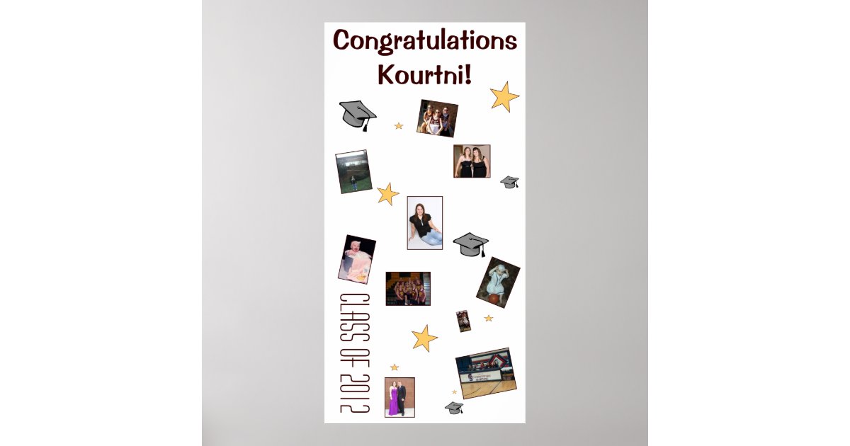 Graduation Autograph Board Poster | Zazzle
