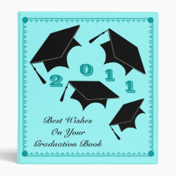 Graduation Autograph Book Binder Blue 1 | Zazzle