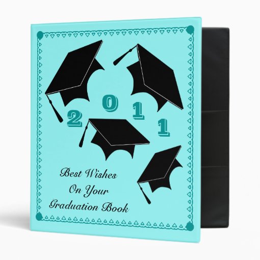 Graduation Autograph Book Binder Blue 1 | Zazzle