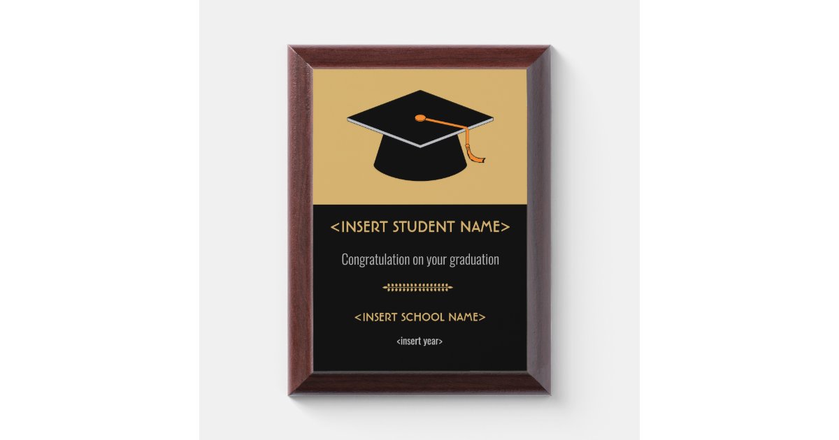 Graduation Award Plaque | Zazzle