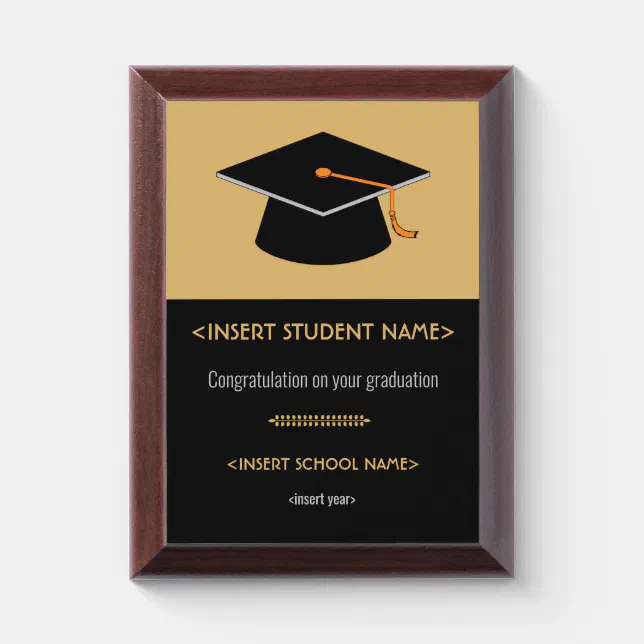 Graduation Award Plaque | Zazzle