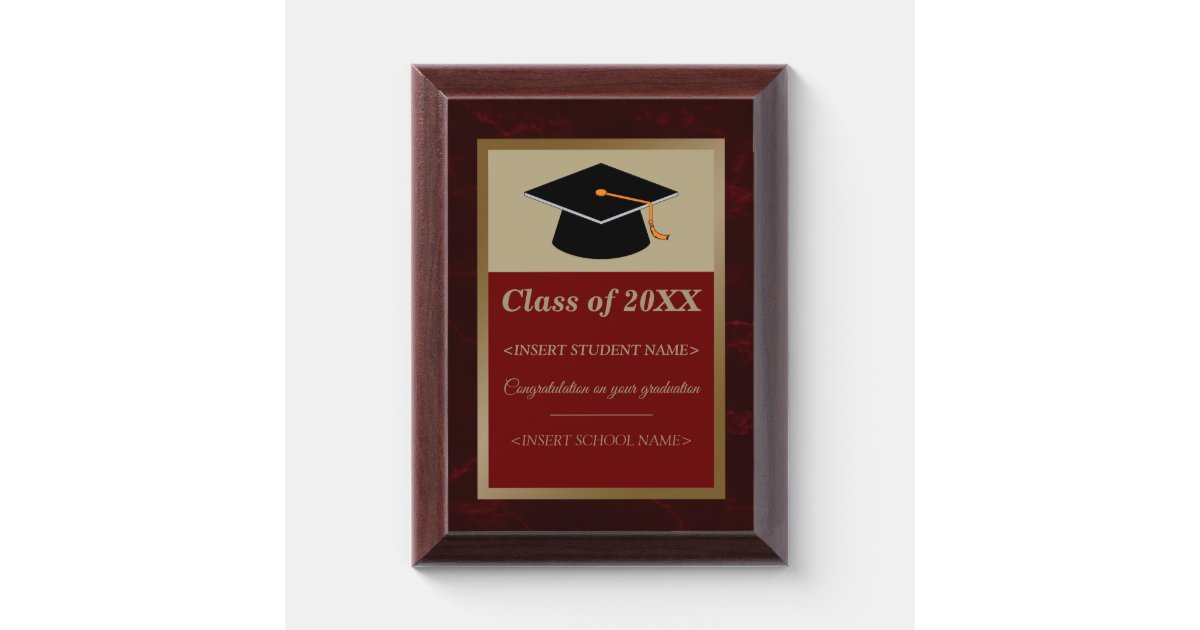 Graduation Award Plaque | Zazzle