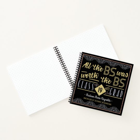 Graduation Bachelors Degree Autograph Custom Photo Notebook | Zazzle.com