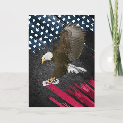 Graduation Bald Eagle with Diploma Card | Zazzle
