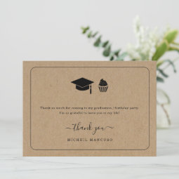 Graduation / Birthday Party Thank You Card | Zazzle