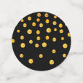 Graduation Black Cap & Gold Table Confetti | Zazzle