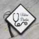 Graduation Black White Future Doctor Stethoscope Graduation Cap Topper ...
