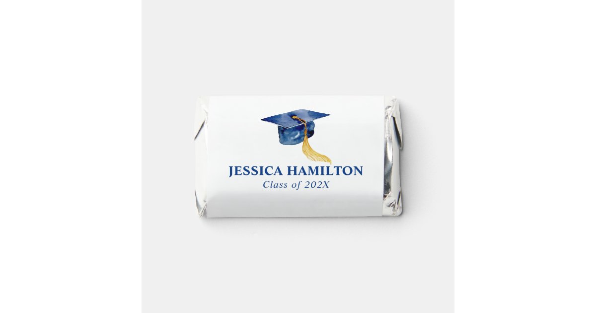Graduation blue hat Favor Chocolate | Zazzle