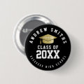 Graduation Button with Graduate Name & Class Year | Zazzle