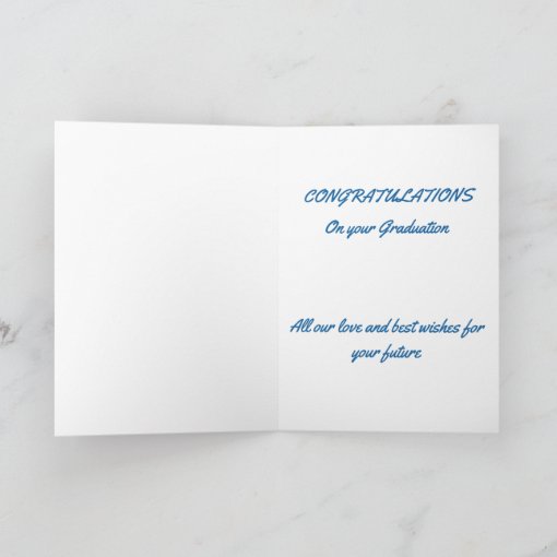 Graduation Cap and Books Congratulations Card | Zazzle