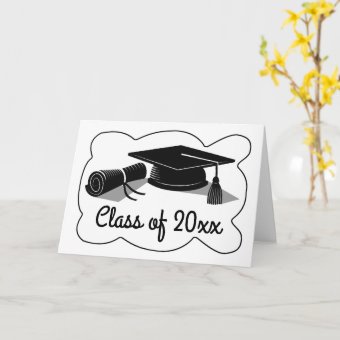 Graduation Cap and Diploma Card | Zazzle
