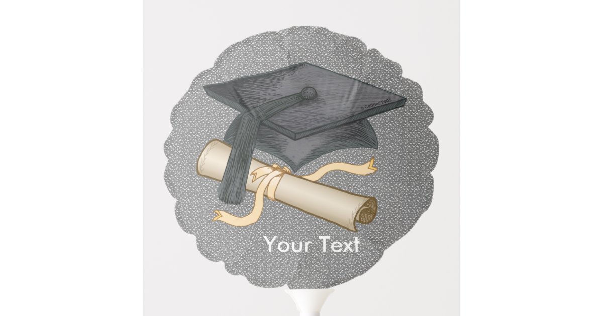 Graduation Cap Diploma Balloon | Zazzle
