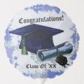 Graduation Cap & Diploma Blue Balloon | Zazzle