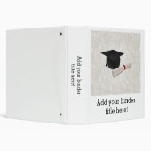 Graduation Cap Diploma Customizable Binder | Zazzle