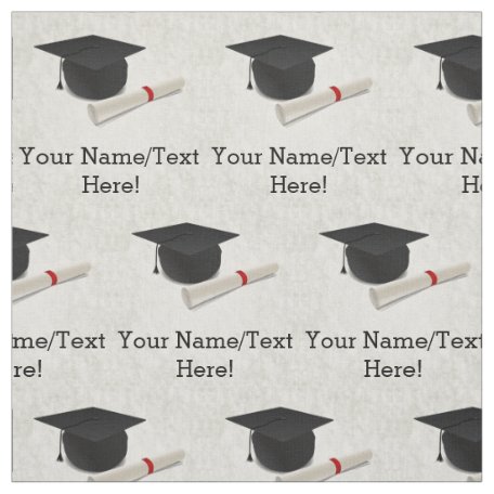 Graduation Caps With Diploma Fabric | Zazzle.com