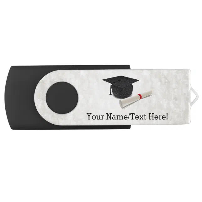 Graduation Cap Diploma Customizable Flash Drive | Zazzle