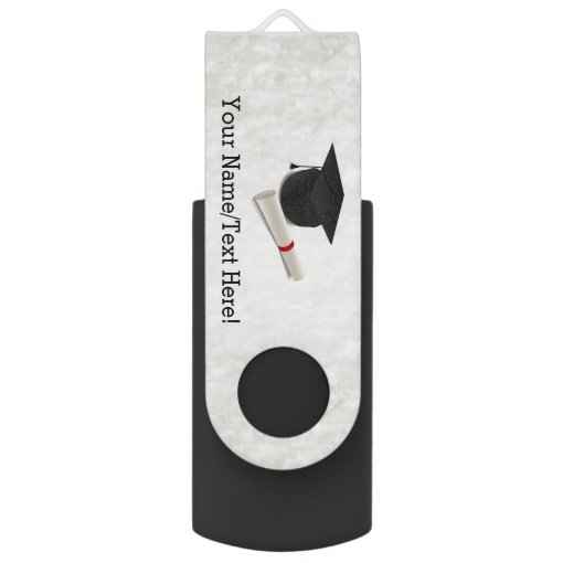 Graduation Cap Diploma Customizable Flash Drive | Zazzle