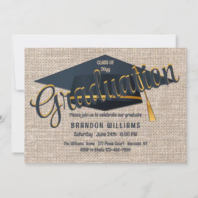 Graduation Cap Invitation | Zazzle