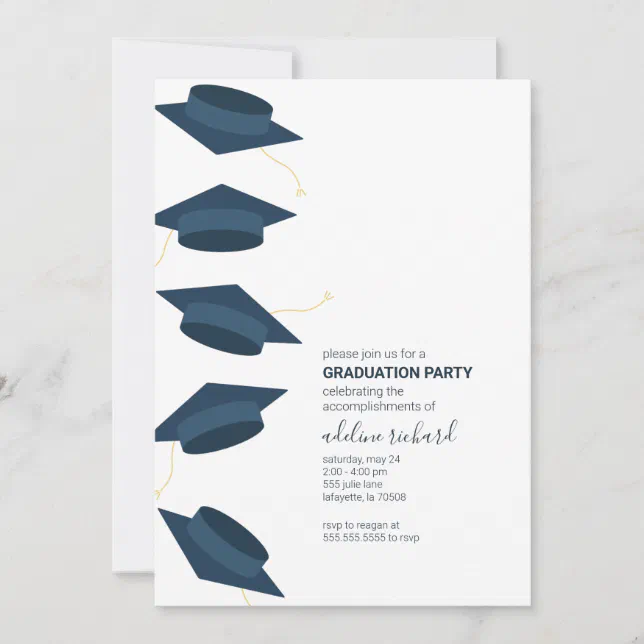 Graduation Cap Party Invitation | Zazzle