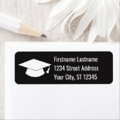 Graduation Cap Return Address Label | Zazzle