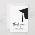 Graduation cap simple script thank you | Zazzle