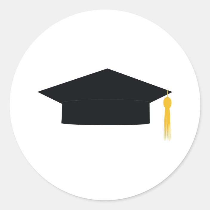 Graduation Cap Sticker | Zazzle