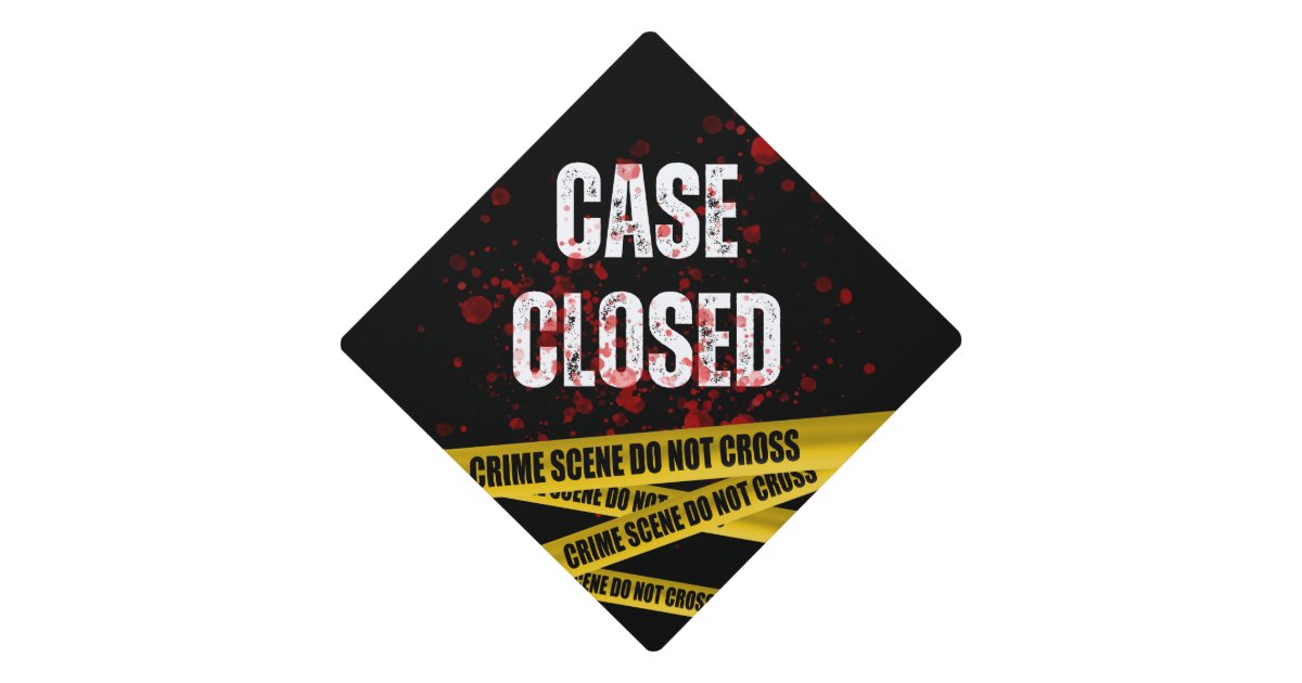Graduation Cap Topper - Case Closed | Zazzle