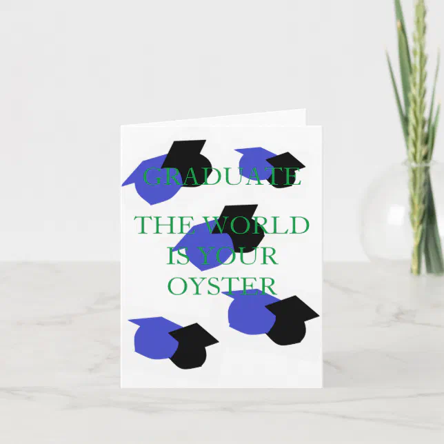 Graduation : Caps off Card | Zazzle