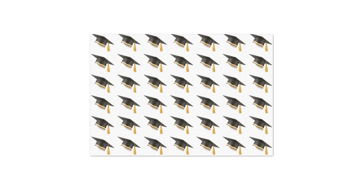 Graduation Caps Tissue Paper | Zazzle