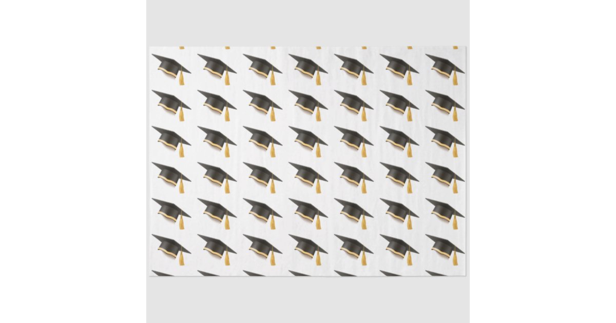 Graduation Caps Tissue Paper | Zazzle