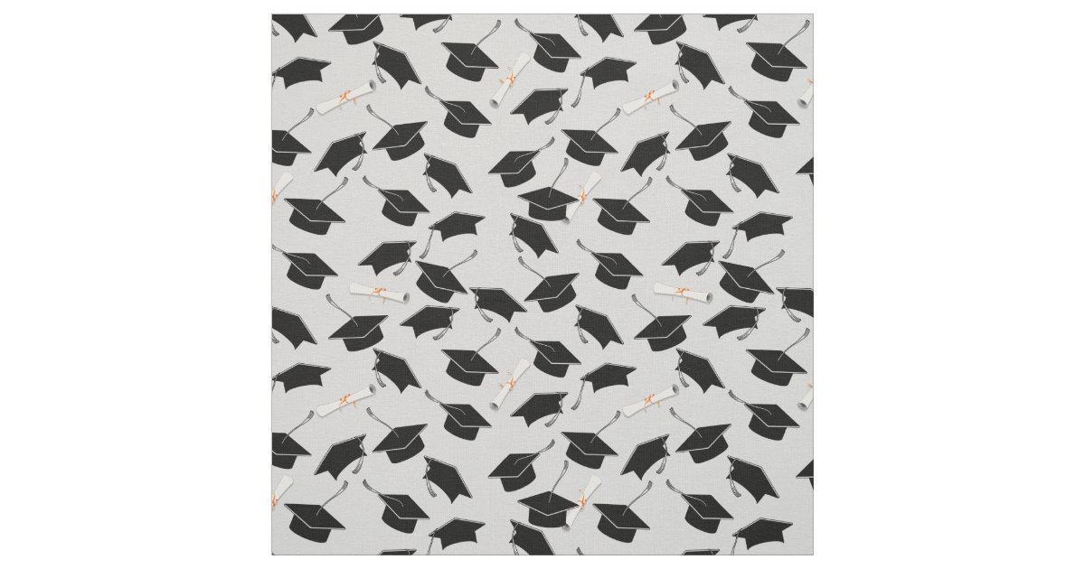 Graduation Caps With Diploma Fabric | Zazzle