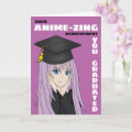 Graduation Card For Girl, Anime & Manga | Zazzle