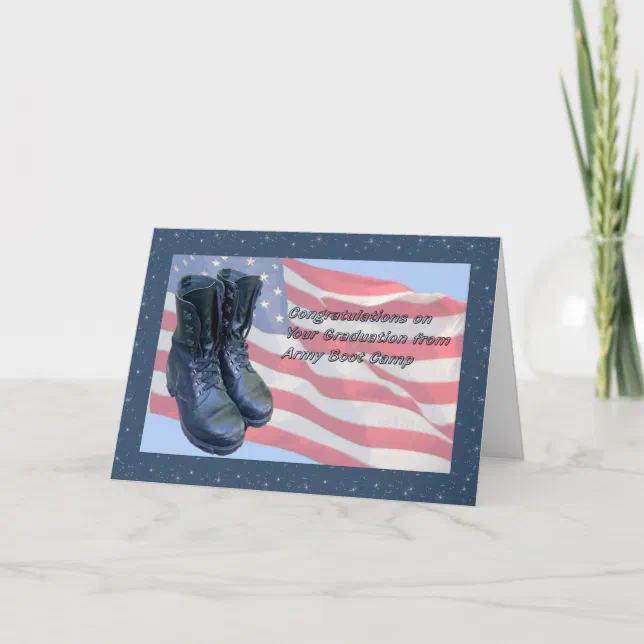 Graduation Card from Army Boot Camp | Zazzle