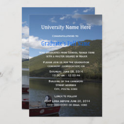 Graduation ceremony (convocation) invitations | Zazzle