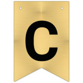 Graduation Chic Gold Create Your Class Of Bunting Flags | Zazzle