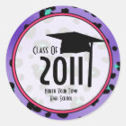 Purple Graduation Cap Heart Stickers | Zazzle.com