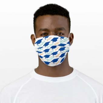 Graduation Class of 2020 Adult Cloth Face Mask | Zazzle