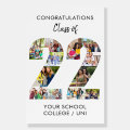Graduation Class of 2022 Number 22 Photo Collage Foam Board | Zazzle