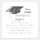 Graduation Class of Fun Facts Grad Cap Custom Square Sticker | Zazzle