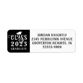 Graduation Class Year Custom Color Label | Zazzle