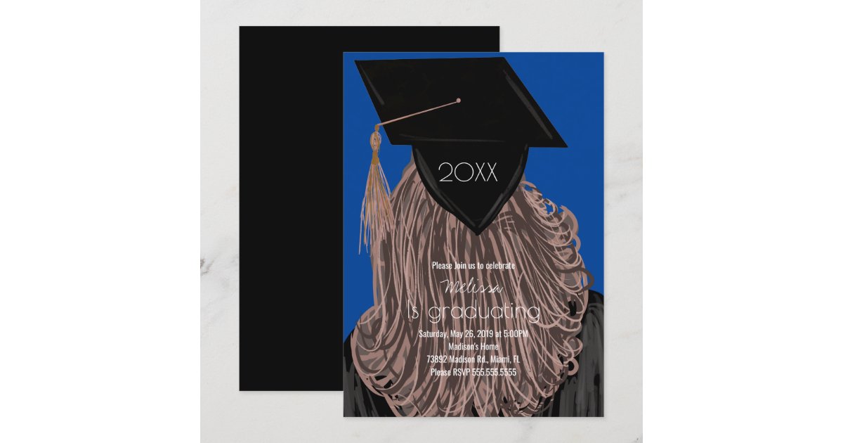 Graduation College Highschool Graduate Party Invi Invitation | Zazzle