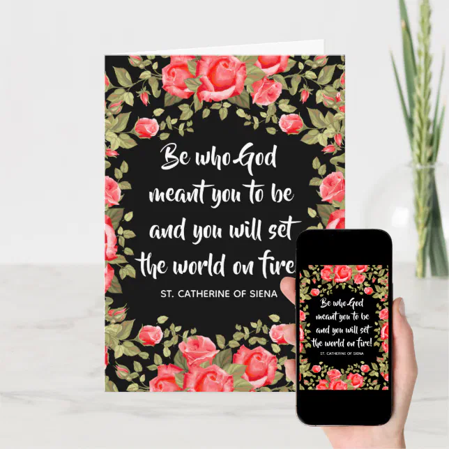 Graduation Commencement Floral Religious Quote Card | Zazzle