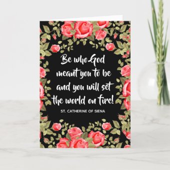 Graduation Commencement Floral Religious Quote Card | Zazzle
