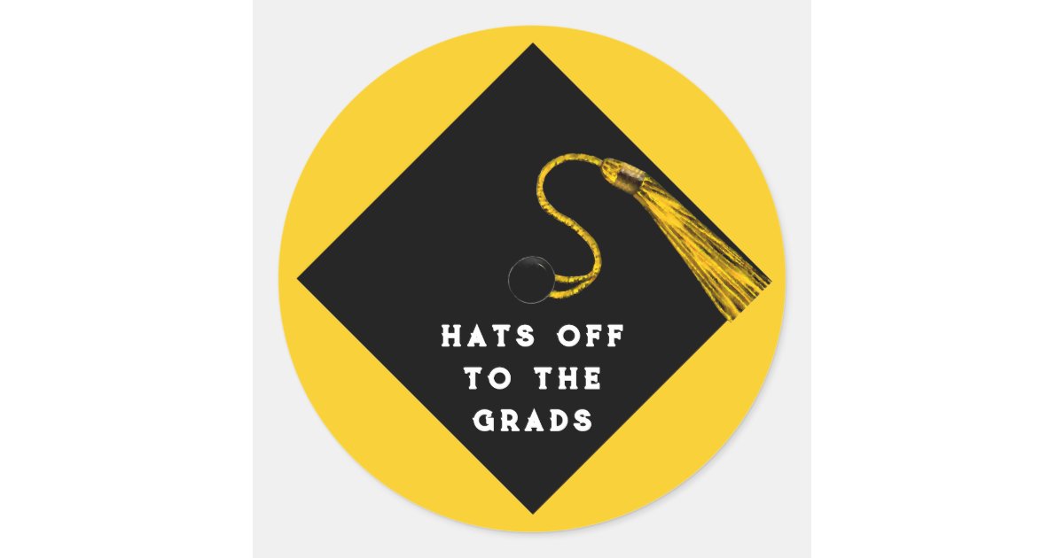 Graduation Congrats Classic Round Sticker | Zazzle