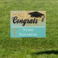 Graduation Congrats Medical Caduceus Nurse Sign | Zazzle