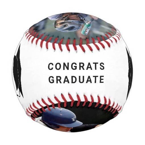 Graduation Congrats Personalized Photo Baseball | Zazzle