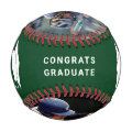 Graduation Congrats Photo Green Baseball | Zazzle