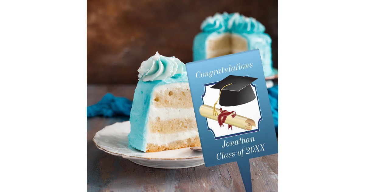Graduation Congratulations Cake Topper | Zazzle